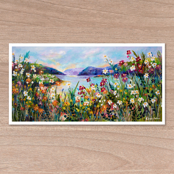 Print on Paper of 'Waterside' – Rhian John Paintings